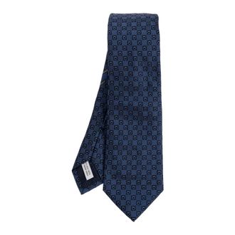 Ferragamo Homme, Accessoires, Bleu, Taille: ONE Size Cravate en soie