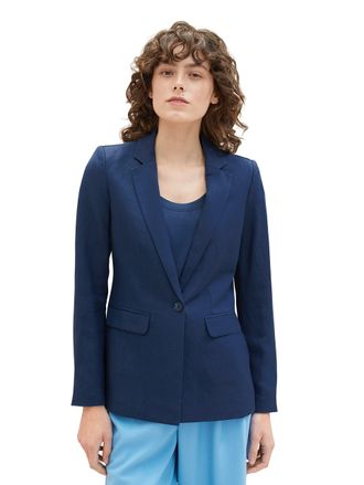 Tom Tailor Damen 1036746 Blazer, 11758 - Midnight Sail, 38