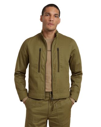 G-Star RAW Mens Jackets Lt wt deck jkt, Grün (smoke olive D24288-C962-B212), L