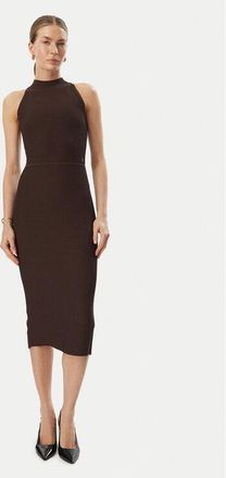 Guess Kleid f&uuml;r den Alltag W6BK88 Z1920 Braun Slim Fit