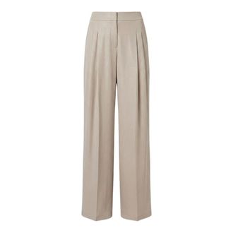 PESERICO Femme, Pantalons, Gris, Taille: 36 FR Pantalon large pliss&eacute;