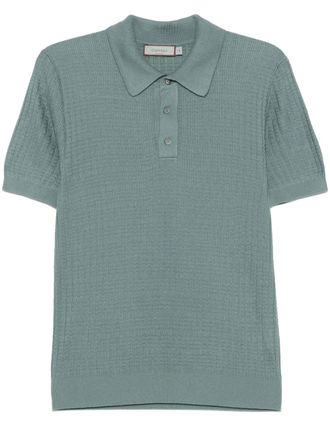 Canali Gestricktes Poloshirt - Gr&uuml;n