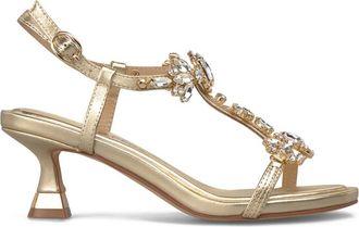 Alma En Pena Alma EN Pena, Femme, Chaussures, Jaune, Taille: 39 EU Sandal With Central Strap And Rhinestones