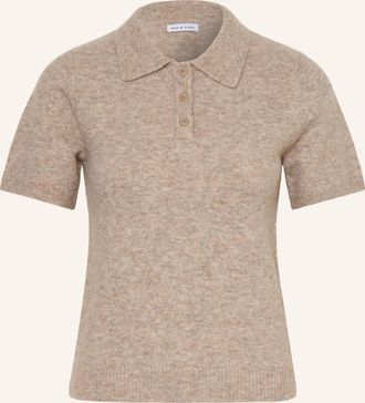 Mrs & Hugs Mrs & Hugs Strick-Poloshirt beige