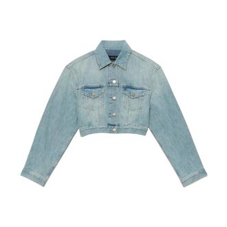 Purple Arcilla Denim Jacket - - Jackets - Damen - Blau - XL