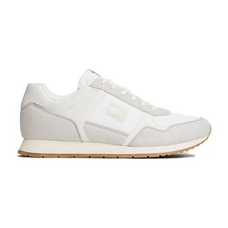 Tommy Jeans Homme, Chaussures, Blanc, Taille: 44 EU Baskets Plate Logo