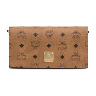 MCM Mcm, Femme, Accessoires, Brun, Taille: ONE Size Wallets & Cardholders