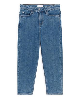 Arket Stretch-Jeans Mit Schmal Zulaufendem Bein -Blau