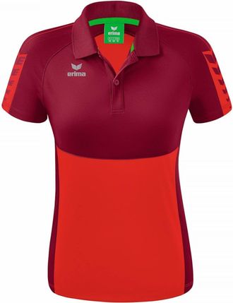 Erima Damen Six Wings Sport Polohemd (1112212), rot/Bordeaux, 42