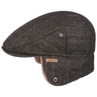 Barts Monzonite Flatcap Schirmm&uuml;tze Schieberm&uuml;tze Ohrenklappen Ohrenschutz Herren - mit Schirm, Ohrenklappen, Futter, Futter Herbst-Winter Herbst Winter - L