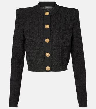 Balmain Cardigan PB Labyrinth en lamé