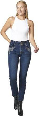 Kor&ouml;shi Pantalon slim jean stretch effet push up pour femme, couleur bleu OSC, bleu, 34