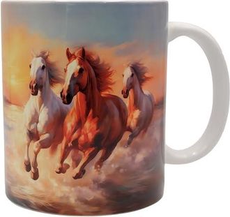 Generic Tasse avec motif chevaux trott&eacute;s, la tasse id&eacute;ale pour votre caf&eacute; parfait, tasse cr&eacute;ative, tasses uniques pour des moments inoubliables
