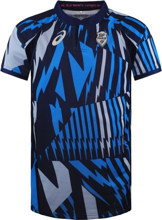 Asics Asics Stade Francais Replica Herren-Rugby-Shirt, Marineblau