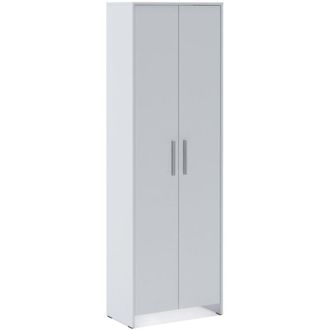 Dmora Dmora - Kleiderschrank 2 T&uuml;ren Ionio, Schlafzimmerm&ouml;bel, Schrank, Garderobe, 65x38h197 cm, Wei&szlig;