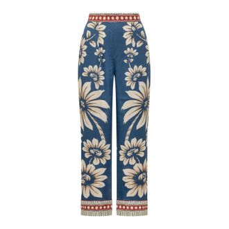 Farm Rio Gerade Hose - - Trousers - Damen - Mehrfarbig - S