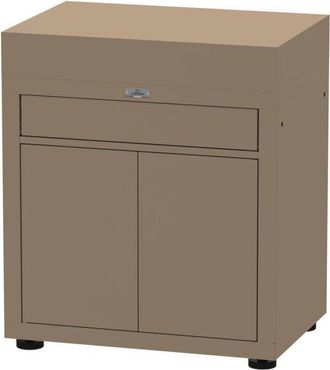 Le Marquier Meuble cuisine ext&eacute;rieure avec tiroir- 80 x 55 cm - taupe - Le Marquier