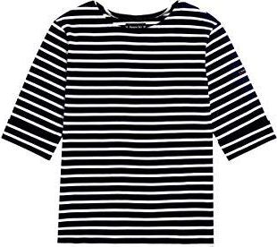 Armor Lux Marinière Cancale Femme, Rich Navy/Blanc, Large