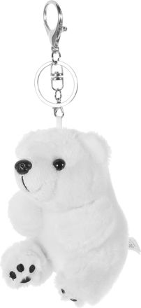 Cabilock Pl&uuml;sch Eisb&auml;r Schl&uuml;sselanh&auml;nger Stofftier Charme Zum Aufh&auml;ngen F&uuml;r Taschen Auto Schl&uuml;ssel Anh&auml;nger Flauschig B&auml;rchen Handtasche H&auml;ngedekor F&uuml;r Feierta