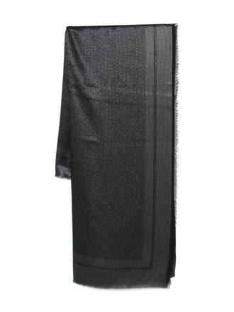 Elisabetta Franchi écharpe à bords francs - Noir