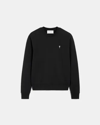Ami Sweatshirt Noir Ami De Coeur en Coton Noir - XXXL - Homme
