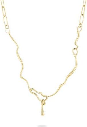 Liebeskind Liebeskind Berlin LJ-1671-N-45 Collier en acier inoxydable doré IP, 45 cm, Acier inoxydable, Pas de gemme
