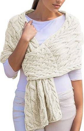 Generic Poncho Femme Hiver Chaud Chale Femme Hiver Chaud Cape Femme Effet enveloppant Ch&acirc;le Tricot&eacute; Automne-Hiver Unie Ou Multicolore Long D&eacute;contract&eacute;