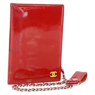 Chanel Portefeuille en toile enduite Pre-owned - Femme - Pre-owned - Rouge - Taille: ONE Size
