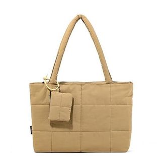 Generic Sac &agrave; main matelass&eacute; tendance et l&eacute;ger sous les bras pour femme, travail, shopping, voyage, quotidien, kaki, 340x100x280mm