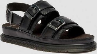 Dr. Martens San Two Strap Leder Sandalen in Schwarz, Gr&ouml;&szlig;e: 36
