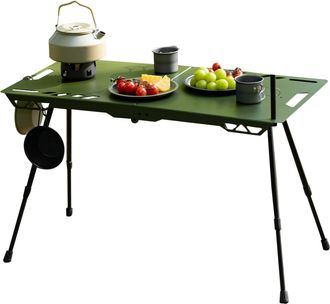 Generic Campingtisch - Aluminiumlegierung Tragbar Und H&ouml;henverstellbar,Zusammenklappbare Leichte Campingtische,F&uuml;r Outdoor Indoor Hinterhof Garten Terrasse Pi