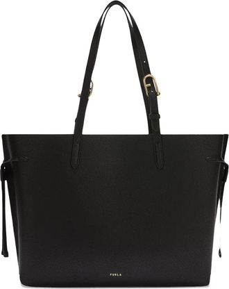 Furla large Ava leather tote bag - Noir
