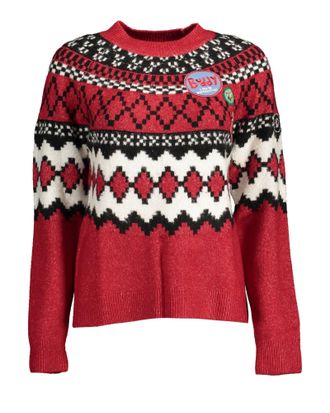 Desigual Damen Scarlet JERS_Buddy 3014 Pullover Sweater, Rot, XS EU