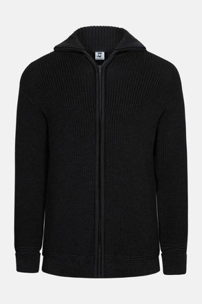 Hanseheld Troyer Strickjacke Hanseheld Wolle Herren Schwarz