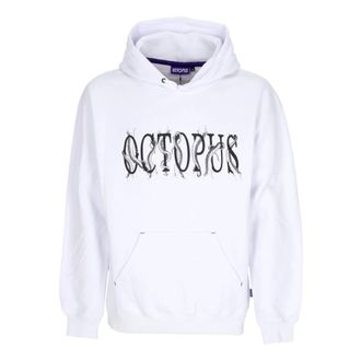 Octopus Logo Hoodie Wei&szlig;e Baumwoll-Sweatshirt - - Sweatshirts & Hoodies - Herren - Wei&szlig; - S