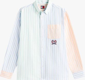 Tommy Hilfiger Chemise col am&eacute;ricain &agrave; rayures en coton