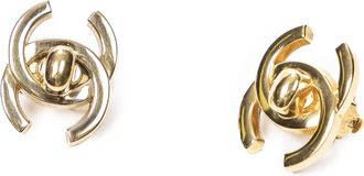 Chanel Crossbody Bags - CC Turn Lock Clip On Earrings - Gr. unisize - in Gold - f&uuml;r Damen