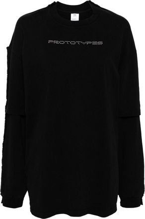 Prototypes Sweatshirt mit Logo - Schwarz