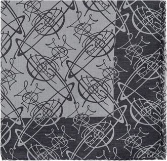 Vivienne Westwood unisex, Accessoires, Gris, Taille: ONE Size Monogram Scarf