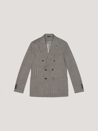 Circolo 1901 Pied de Poule double-breasted Nero 001 Pied De Poule / 48