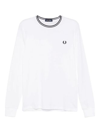 Fred Perry t-shirt à design superposé - Blanc