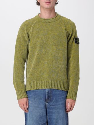 Stone Island Pull &agrave; col rond en coton avec &eacute;cusson logo Compass