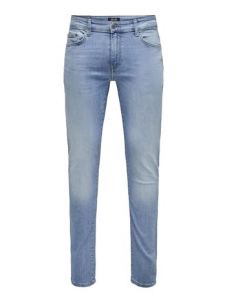 Only & Sons Herren Slim Fit Jeans Stretch Denim Pants Bleached Design Hose ONSLOOM