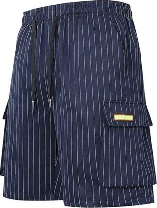 Generic Short athl&eacute;tique l&eacute;ger pour homme - Short dentra&icirc;nement avec poches - Taille &eacute;lastique - Pantalon cargo - Coupe droite - Pantalon de travail extensibl