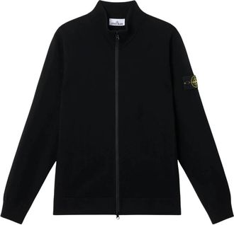 Stone Island RWS Stretch-Woll-Zipper-Pullover - - Jackets - Herren - Schwarzk - L