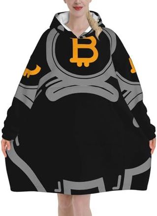 Generic Sweat &agrave; capuche noir et blanc &agrave; carreaux de buffle pour femmes et hommes adultes surdimensionn&eacute;s pour une couverture douce et chaude