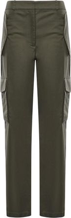 Burberry Femme, Pantalons, Vert, Taille: 32 FR Pantalon Cargo Gabardine avec Bordure &agrave; Carreaux