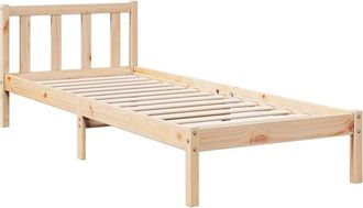 vidaXL Massivholzbett Extra Lang ohne Matratze 90x220 Kiefernholz vidaXL222050