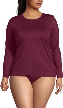 Lands End Badeshirt, Damen, Größe:48-50 plus, Rot, Nylon-Mischung, by Lands End