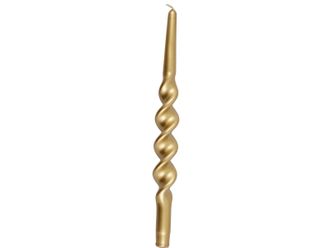Green Gate CANLHTLS2P6004 Kerze semi Twisted Gold Large 2 St&uuml;ck (1 Set)